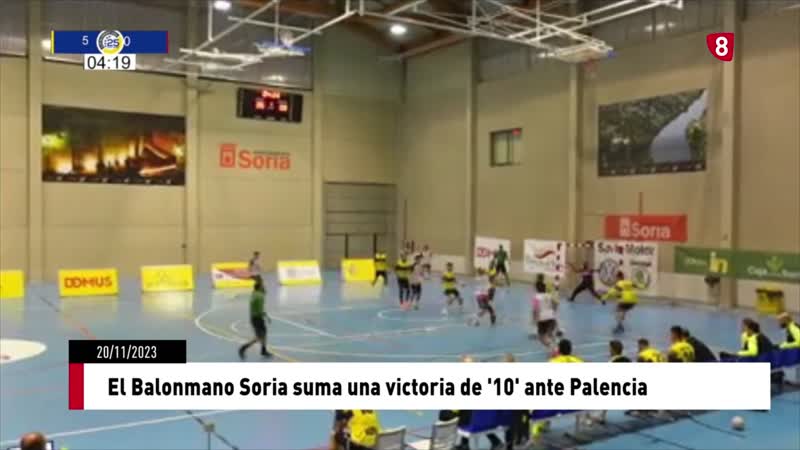 El Balonmano Soria suma una victoria de '10' ante Palencia - cyltv.es