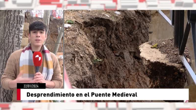 Desprendimiento en el Puente Medieval - cyltv.es